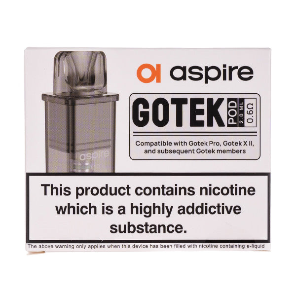 Aspire GoTek Refillable Pods - 2 Pack | Vape Superstore