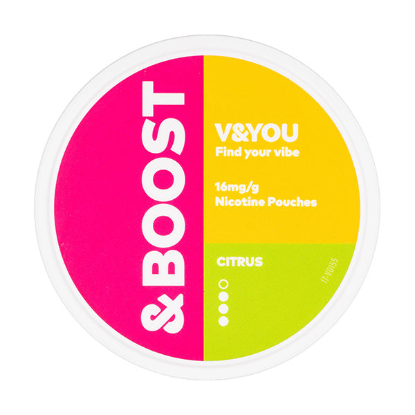 Citrus &Boost Nicotine Pouches by V&YOU
