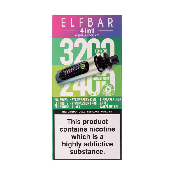 Elf Bar 4 in 1 Prefilled Pod Kit - Big Puff Bars | Vape Superstore