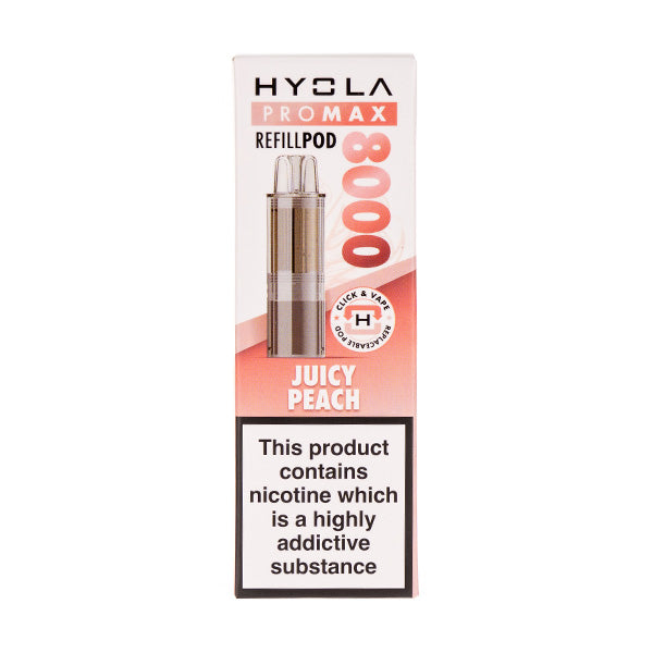 Hyola Juicy Peach Pro Max 8000 Pod + Refill | Vape Superstore