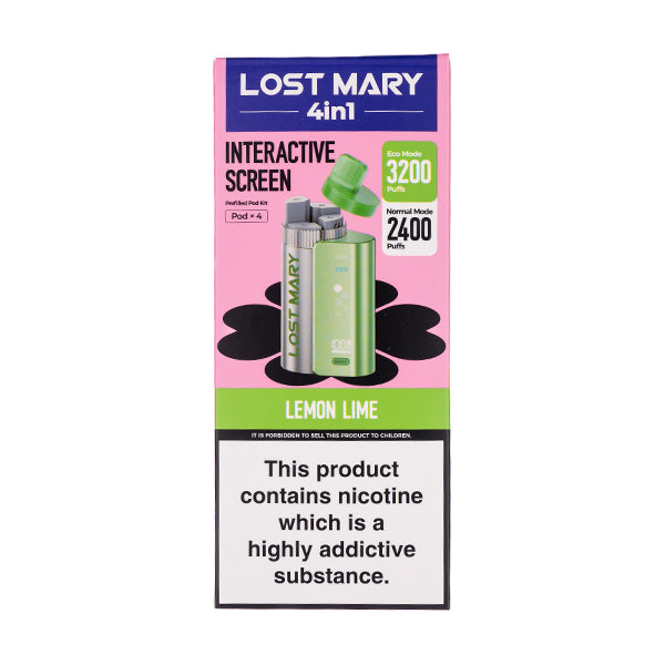 Lost Mary 4-in-1 Pod Kit | Up to 3200 Puffs – 4 Flavours in One