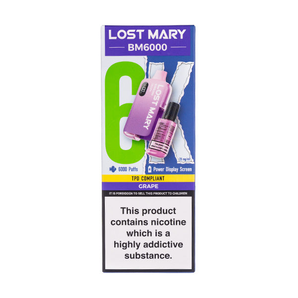 Lost Mary BM6000 | Rechargeable Disposable Vape with 6000 Puffs