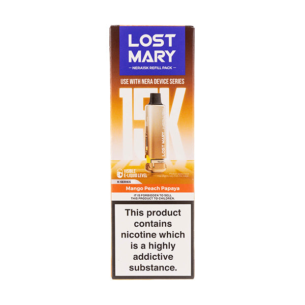 Lost Mary Nera 15k Mango Peach Papaya Prefilled Pod + Refill | Vape ...