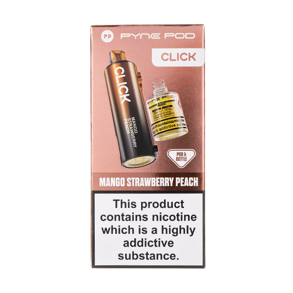 Pyne Pod Click 10000 Mango Strawberry Peach Pod & Bottle | Shop Now!