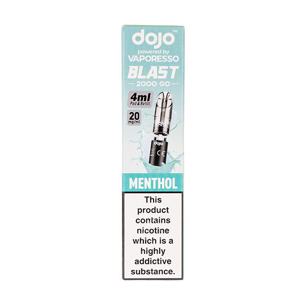 Vaporesso Menthol Dojo Blast 2000 Go Prefilled Pod + Refill
