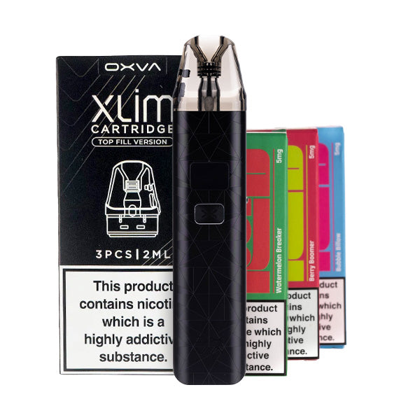 Oxva Xlim Classic Edition Bundle Kit - Inc. 1 x Pack of Pods & 3 x Nic ...