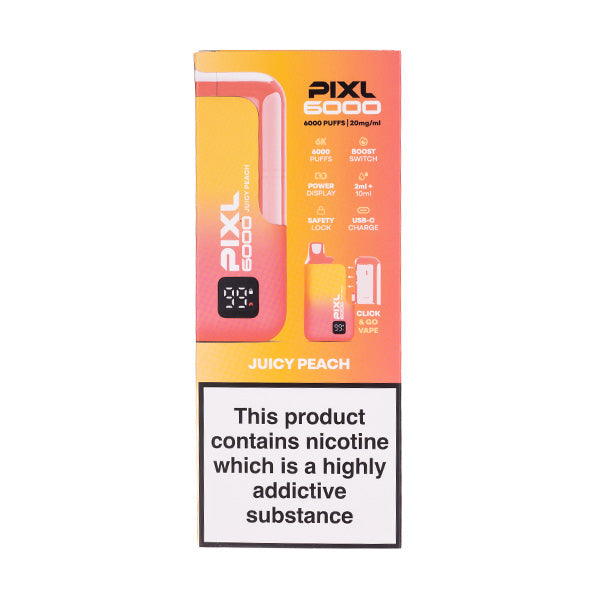 Pixl 6000 Disposable Vape - Boost Mode & Battery Display | 3 for £30