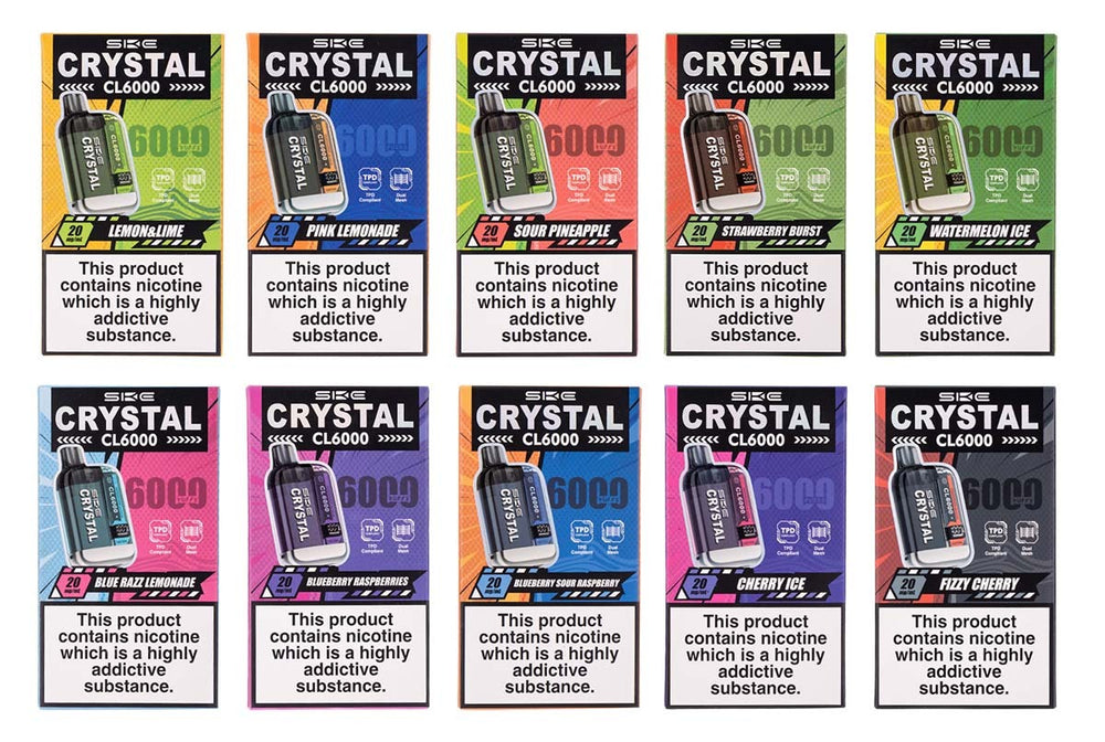 SKE Crystal CL6000 Disposable Vape - Big Puff Bars | Vape Superstore