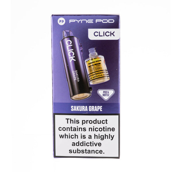 Sakura Grape Pyne Pod Click 10000. 20mg Nic Salt - Vape Superstore