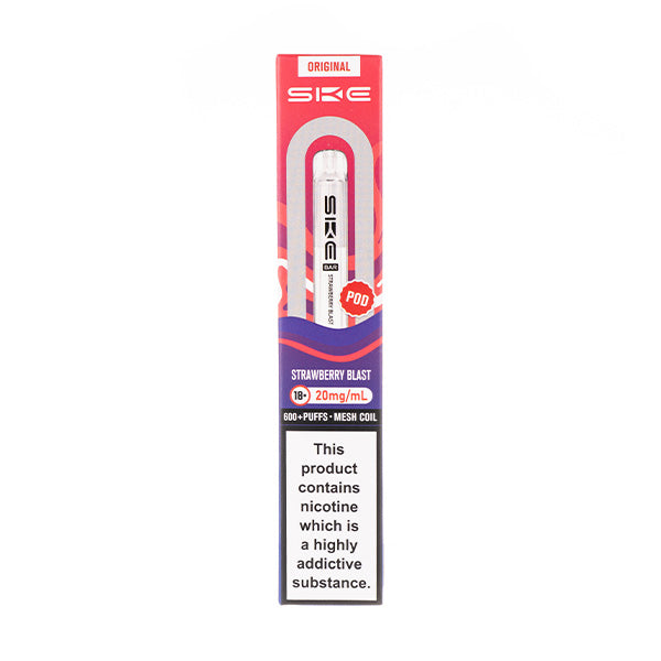 Strawberry Blast Crystal Bar 600 Pod by SKE – 20mg | Vape Superstore