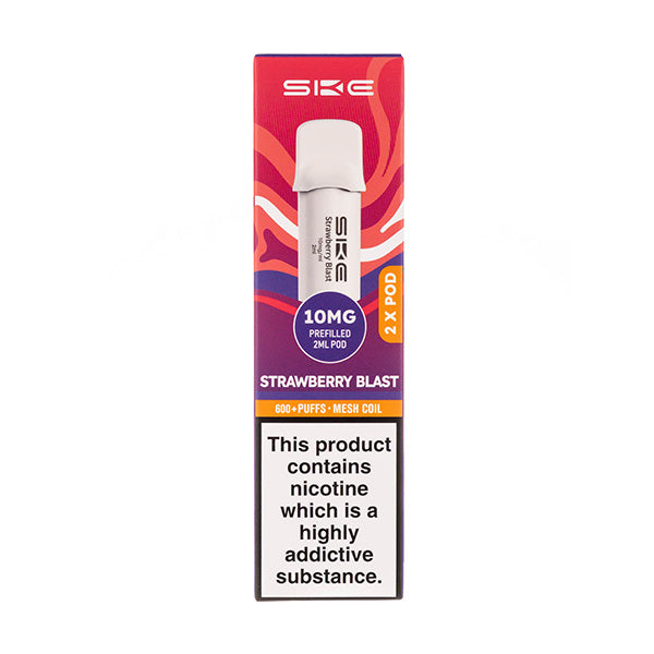 SKE Crystal 600 Pro Strawberry Blast Prefilled Pods | Vape Superstore