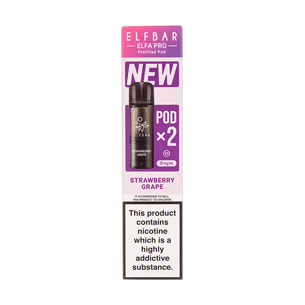 Elfa Pro V2 Prefilled Pods by Strawberry Grape | Vape Superstore