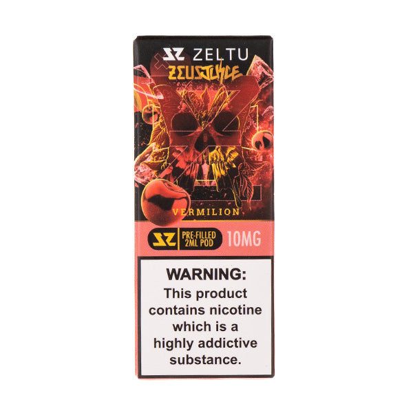 Zeltu Vermilion X3 Zeus Juice Prefilled Pods | Vape Superstore