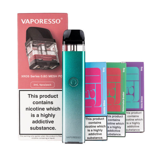 Vaporesso XROS 3 Pod Kit Bundle Kit inc. Pods & E-Liquids | Vape Superstore